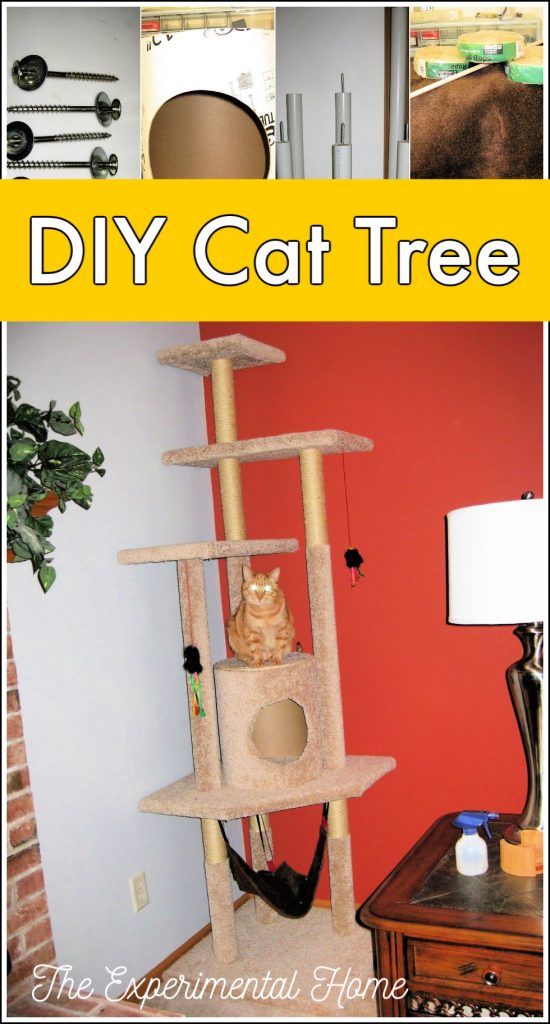 DIY Cat Tree with Step by Step Plan - The Experimental Home